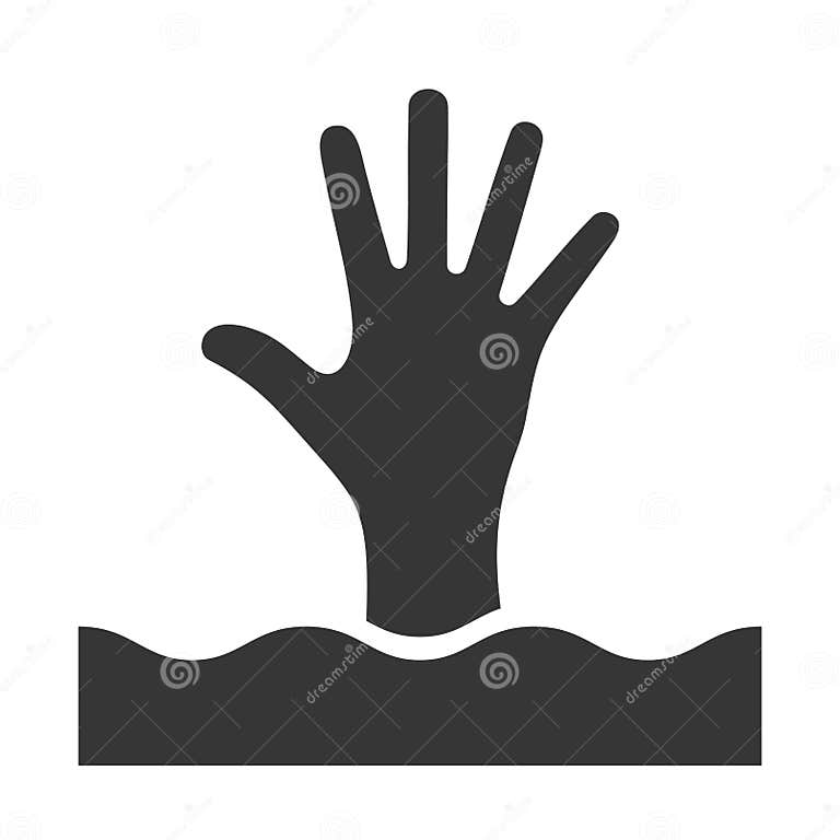 Open Hand Help Icon stock vector. Illustration of concepts - 85340593