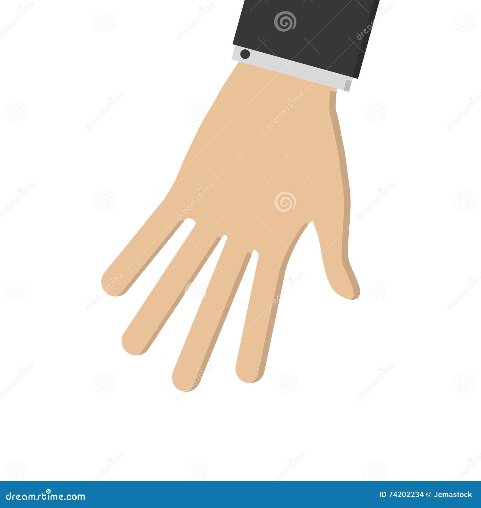 Open hand icon stock illustration. Illustration of assistance - 74202234