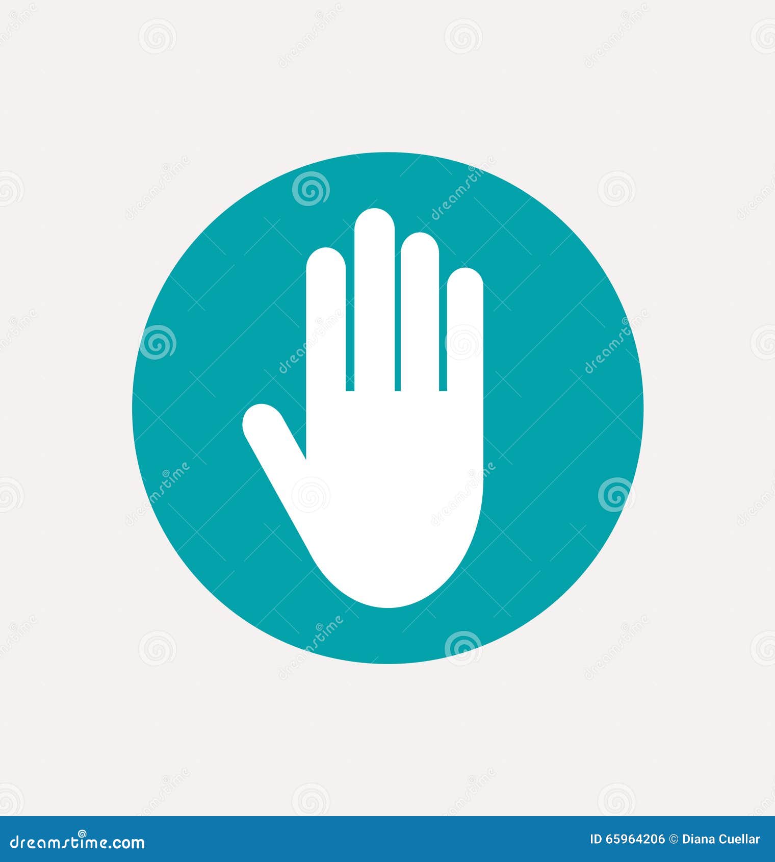 Open hand icon stock vector. Illustration of symbol, silhouette - 65964206