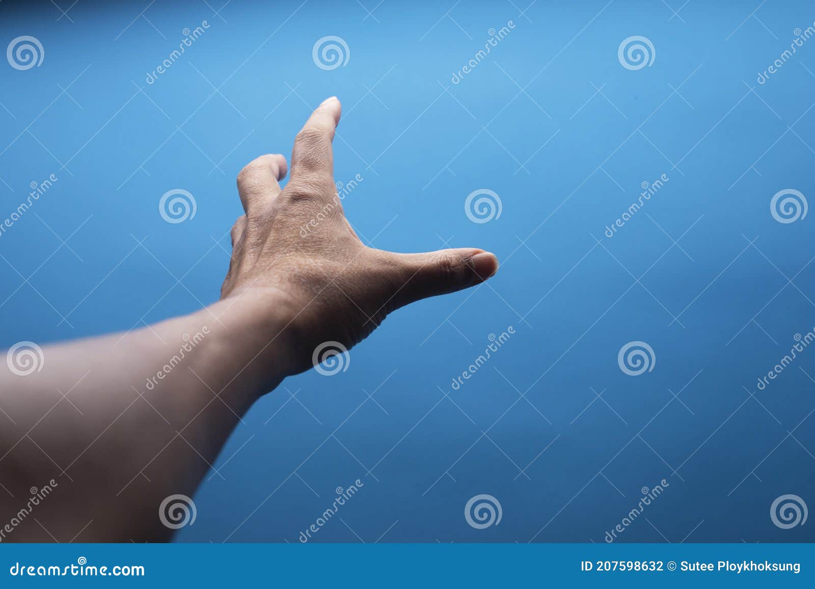 Open Hand Reaching for the Future Stock Photo - Image of cyberspace ...