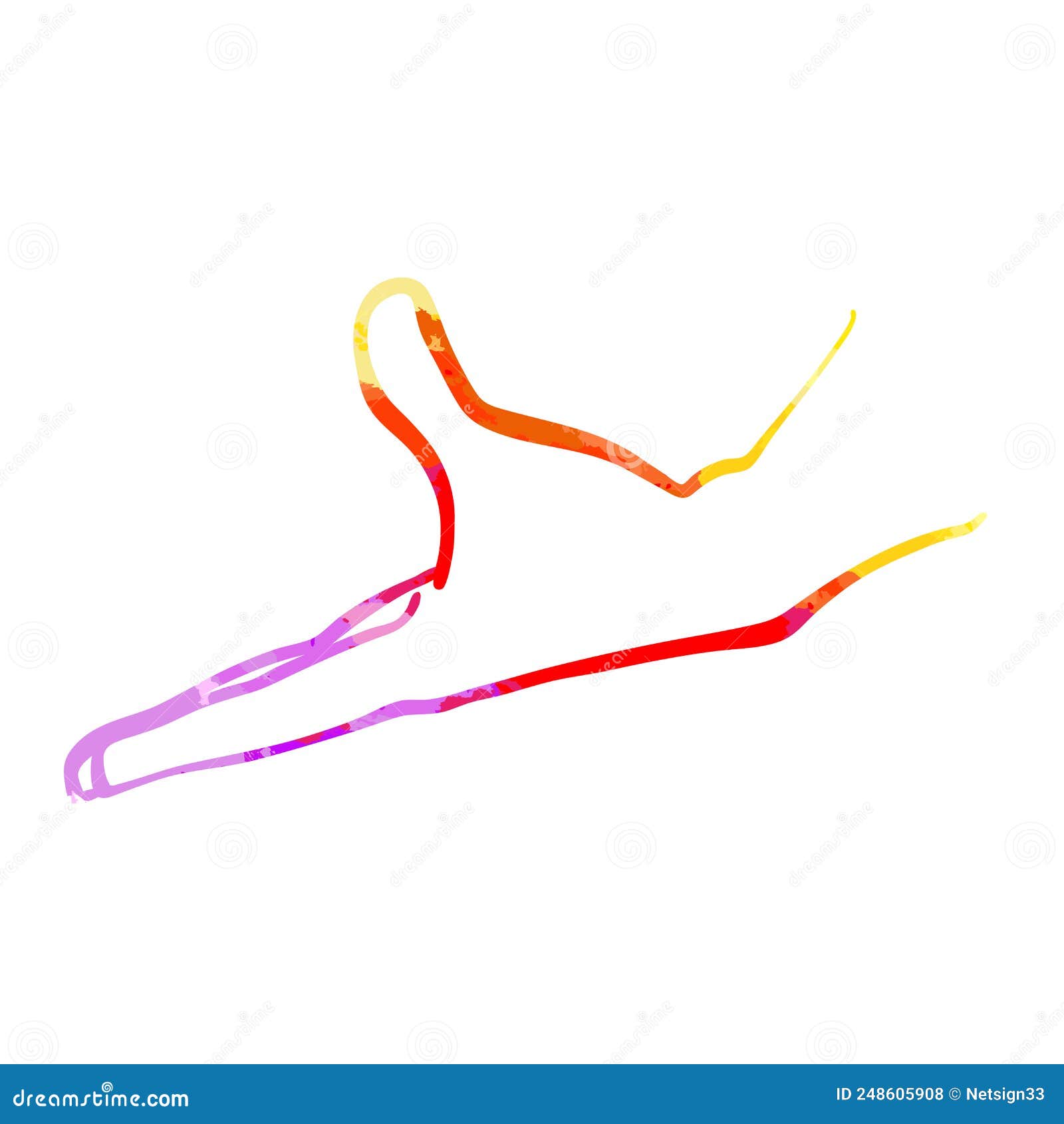 Open hand colourful art stock vector. Illustration of fingers - 248605908