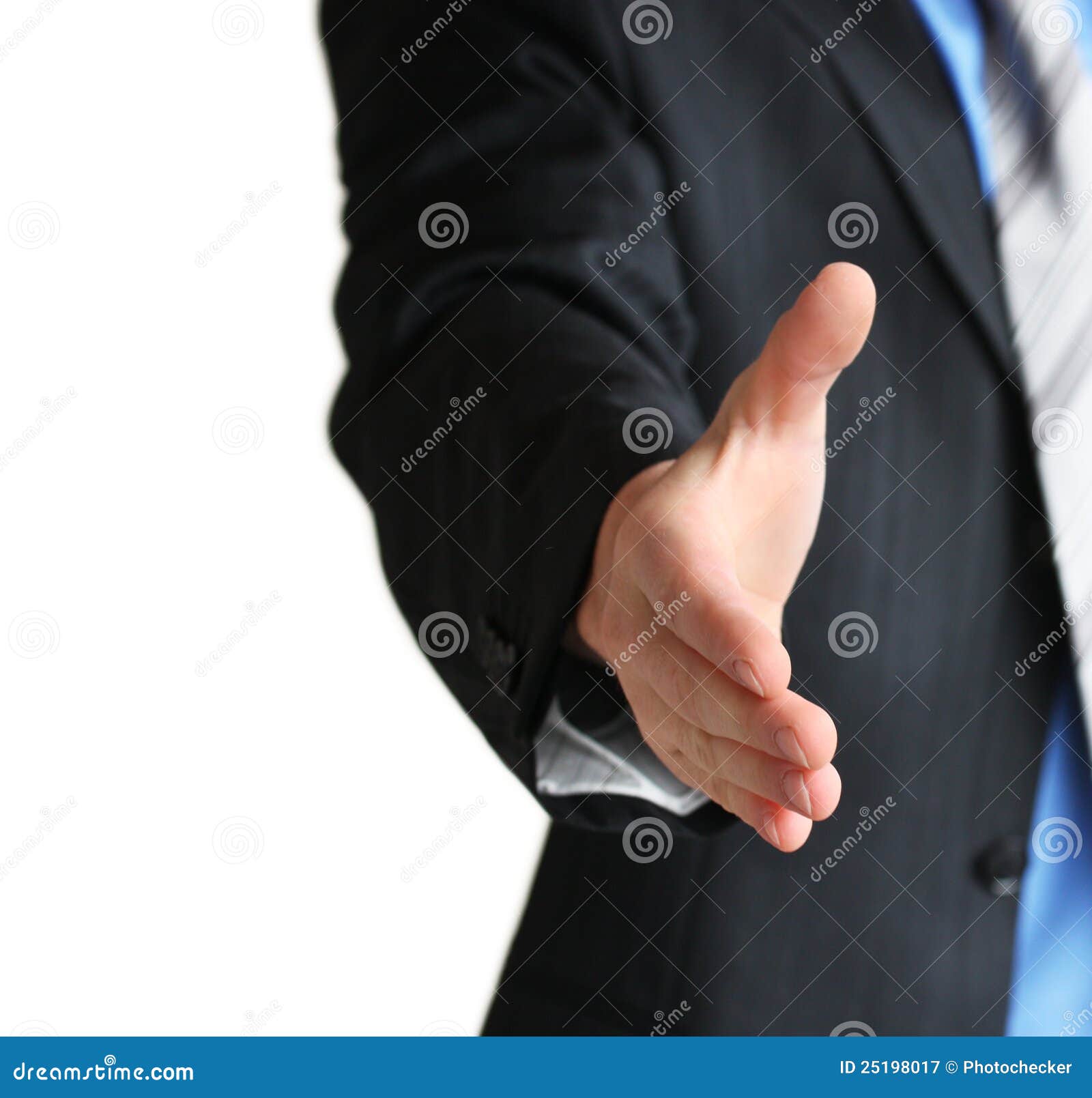 With an Open Hand in a Welcome Gesture Stock Image - Image of ...