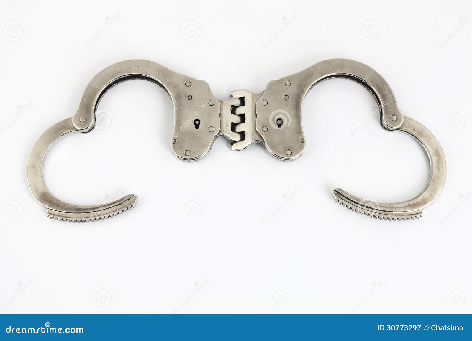 Open handcuffs stock image. Image of steel, brown, symbol - 30773297