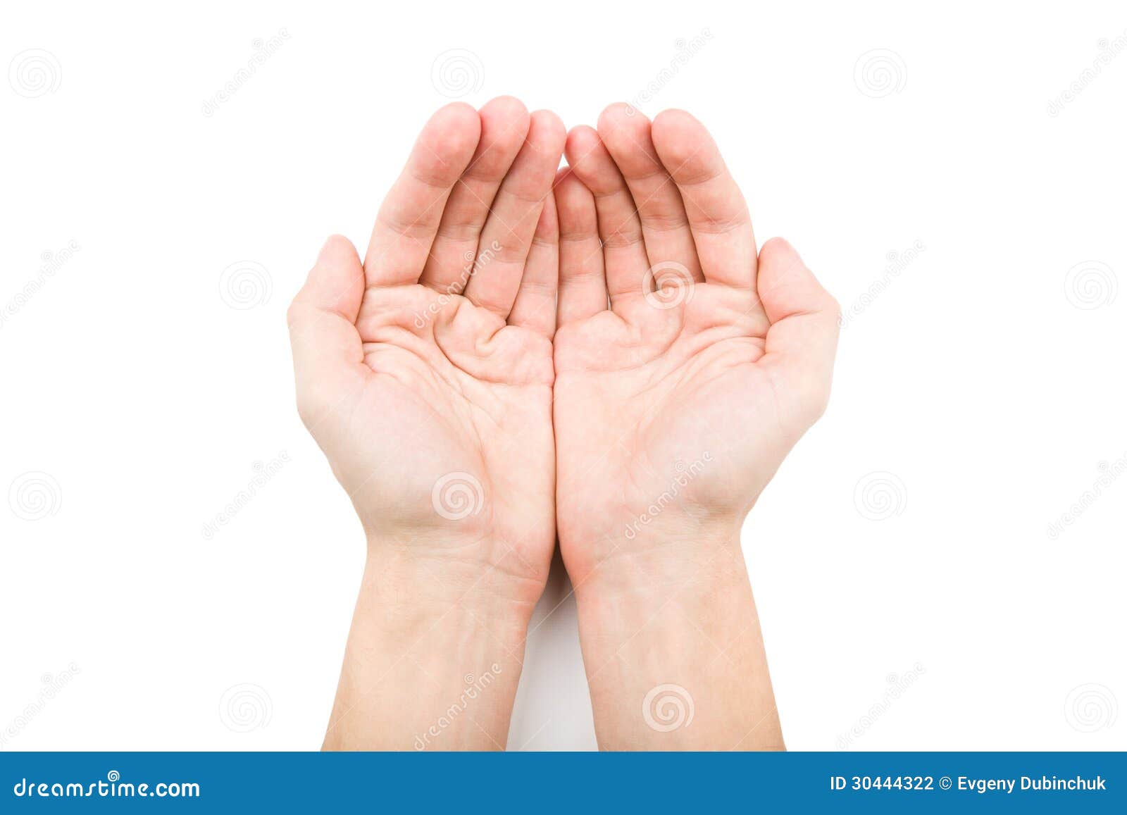 Open handen die iets geven stock foto. Image of bereiken - 30444322