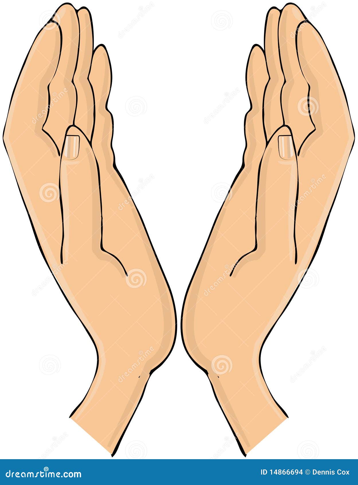 Open Hands stock illustration. Illustration of palm, hands - 14866694