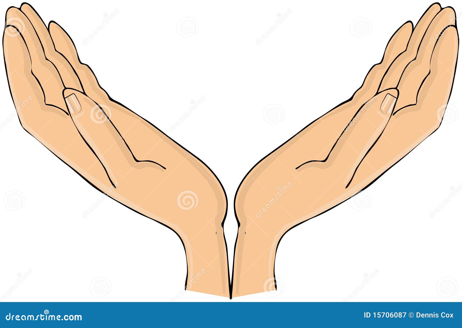 Open Hands stock illustration. Illustration of finger - 15706087