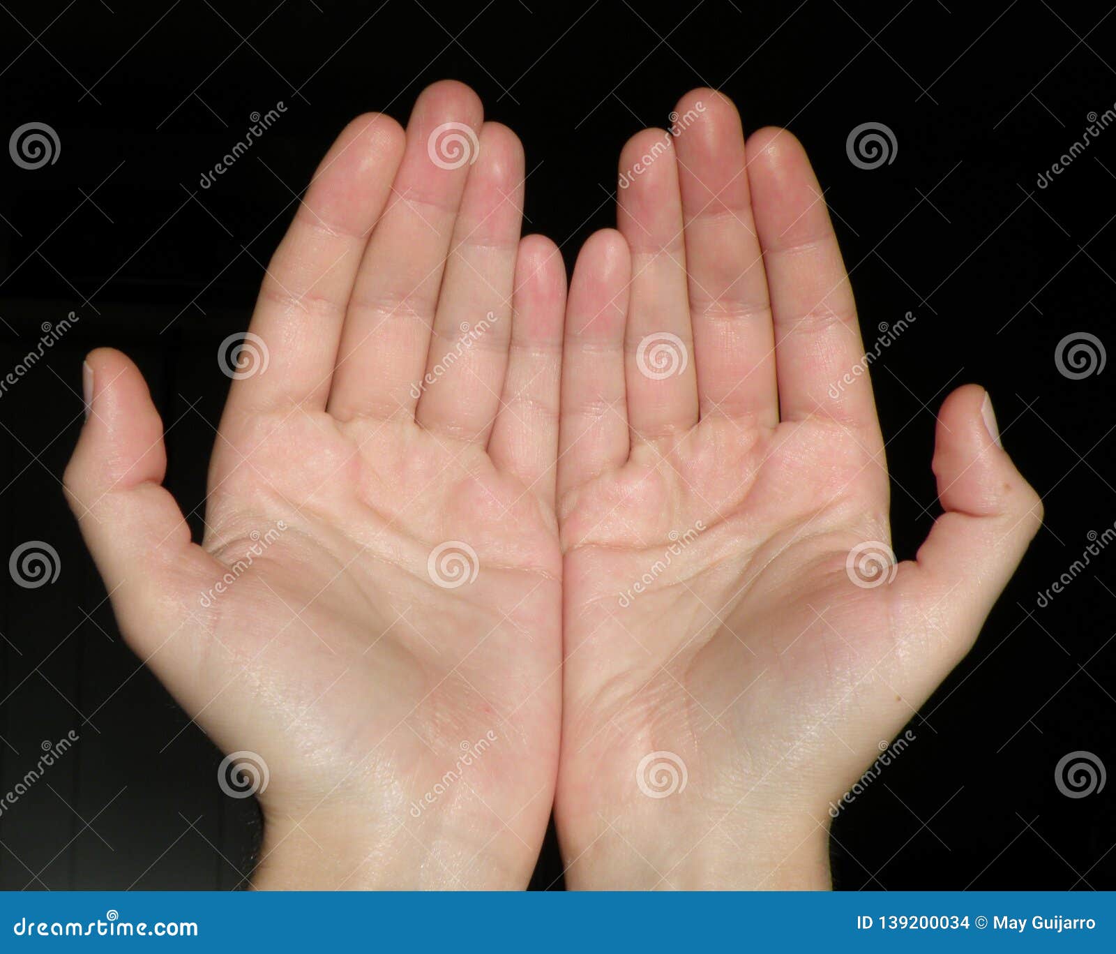 Open Hands with Black Background Stock Photo - Image of honesty, open ...