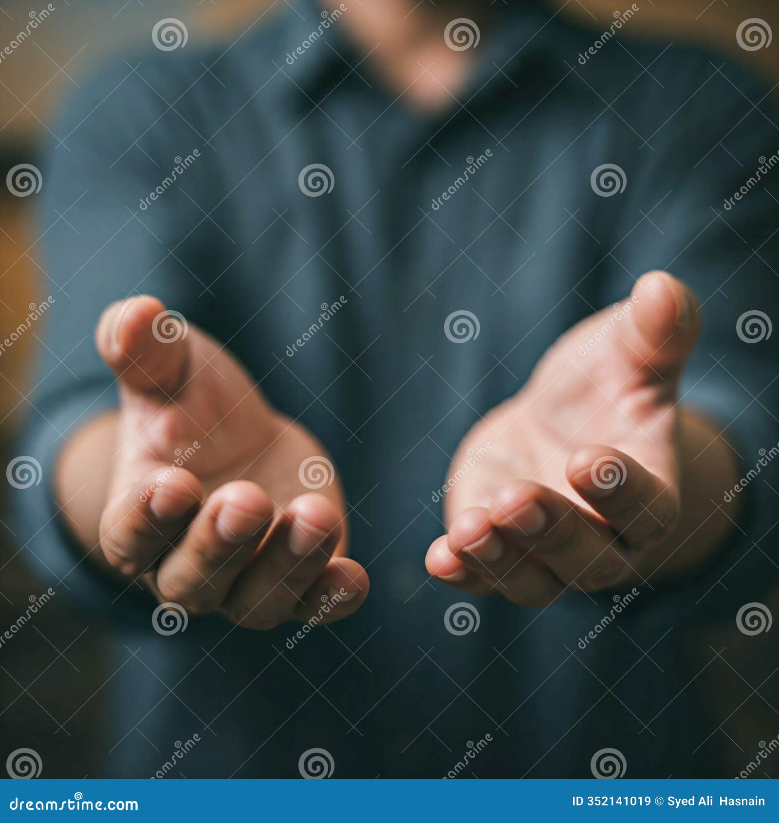 Open Hands Gesture Symbolizing Giving, Sharing, or Welcoming Created ...