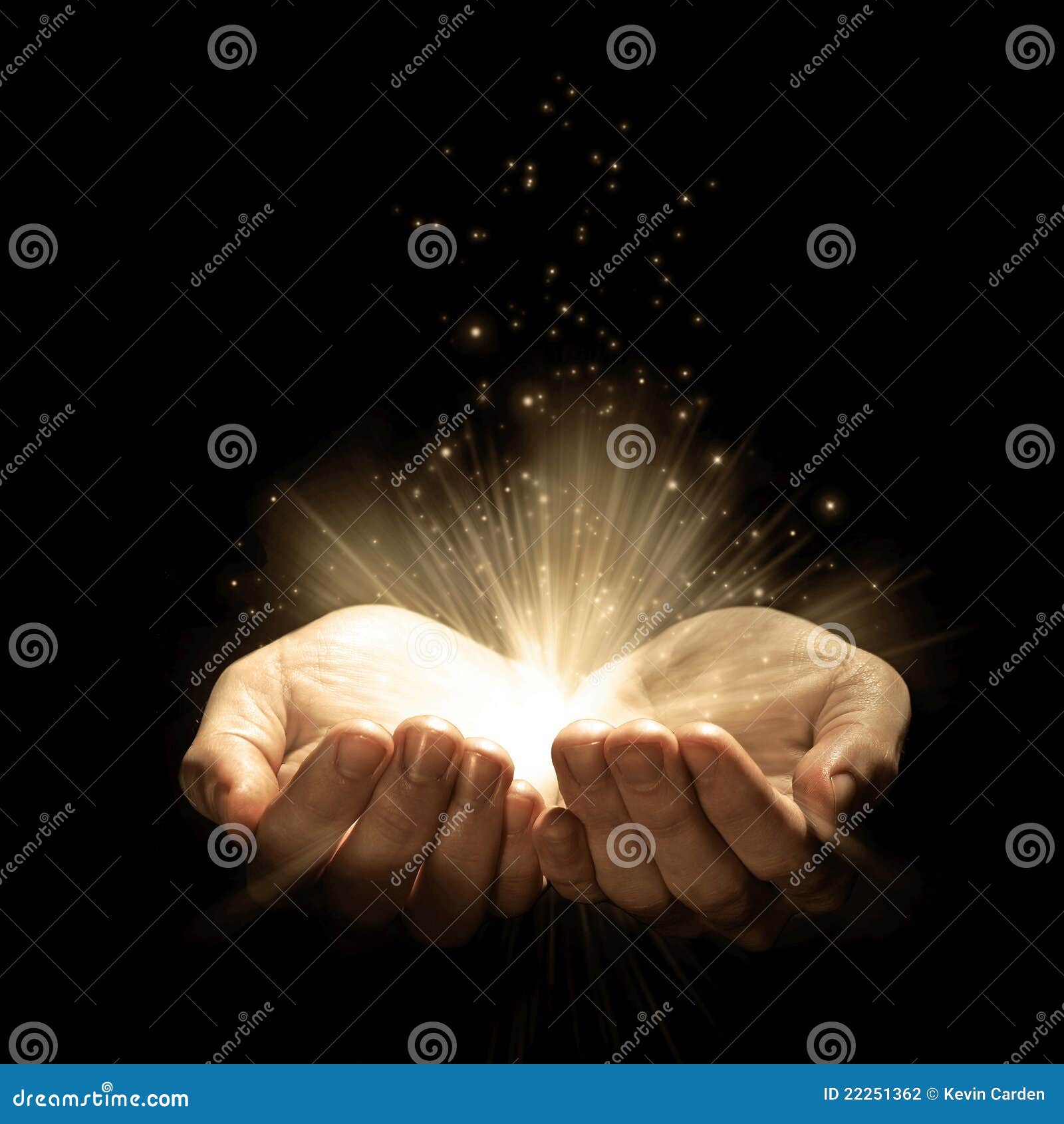 Open Hands with Glowing Lights Stock Photo - Image of hand, christian ...