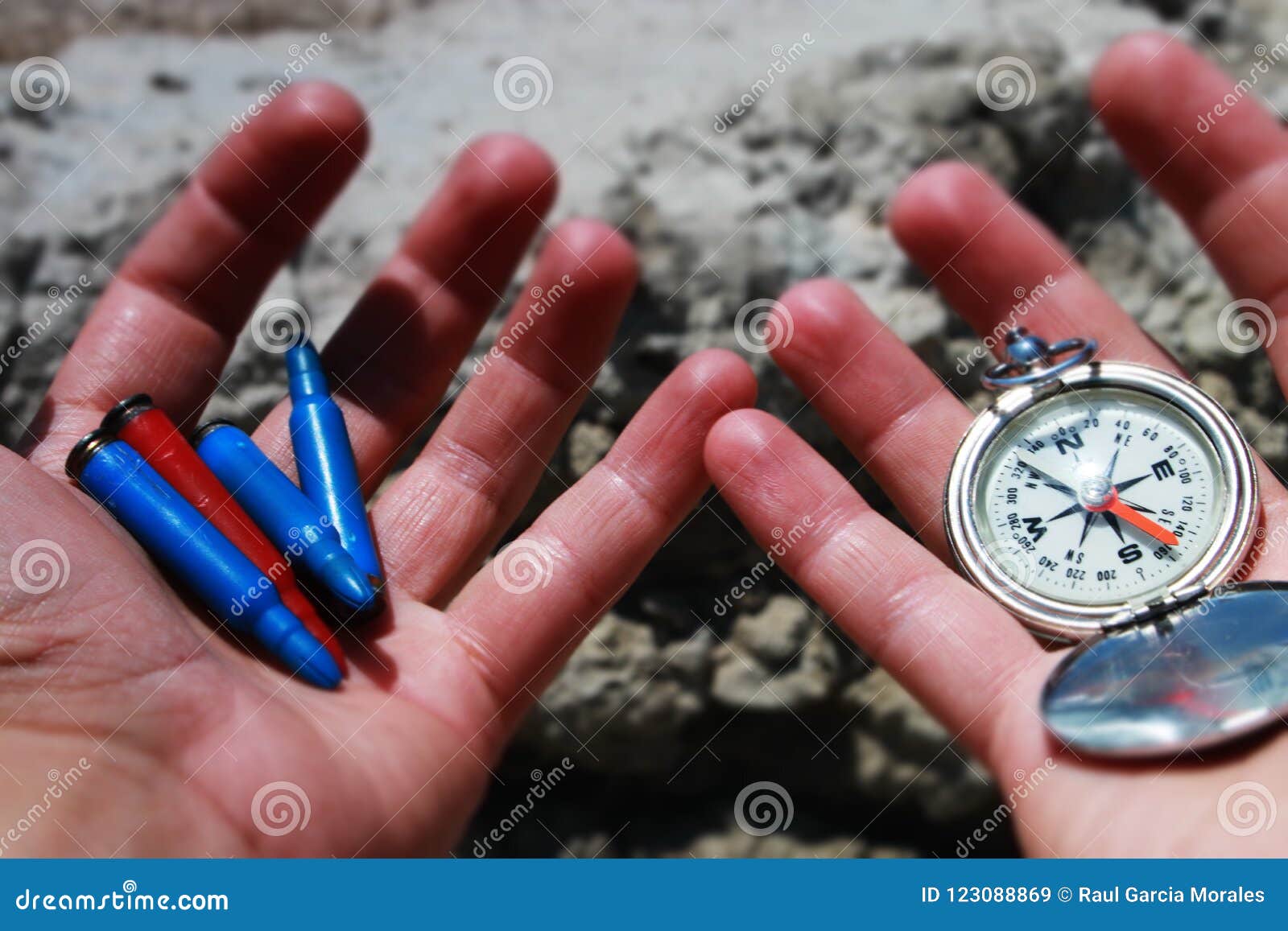 Compass and bullets stock image. Image of compass, shotgun - 123088869