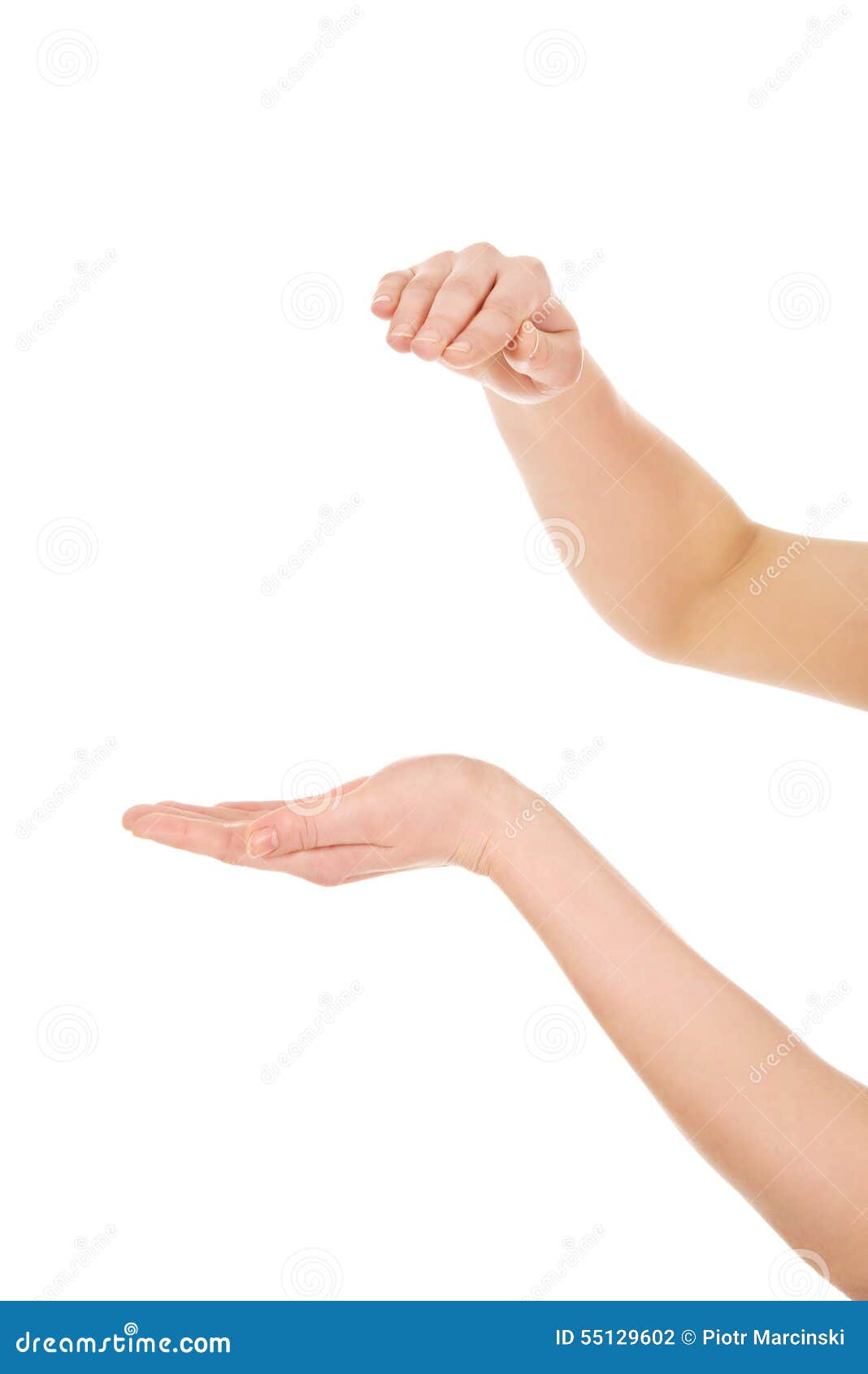 Open hands for product. stock photo. Image of people - 55129602