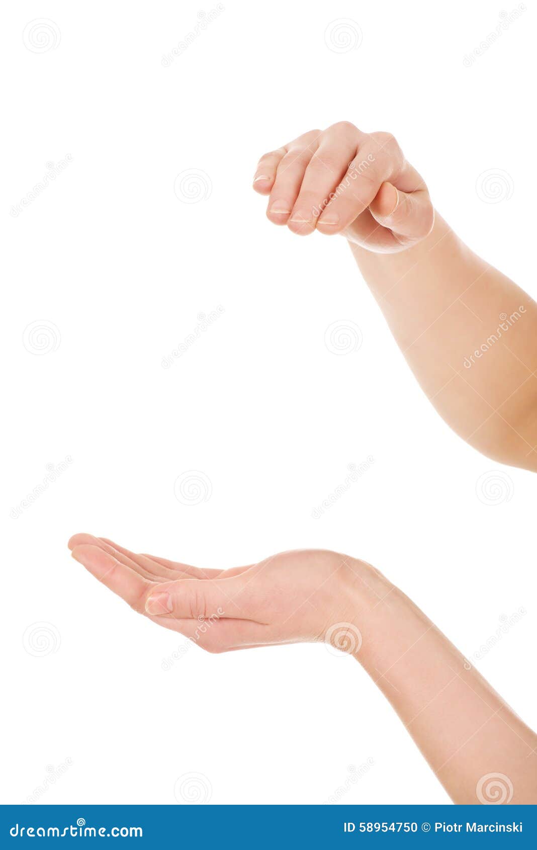 Open hands for product. stock photo. Image of finger - 58954750