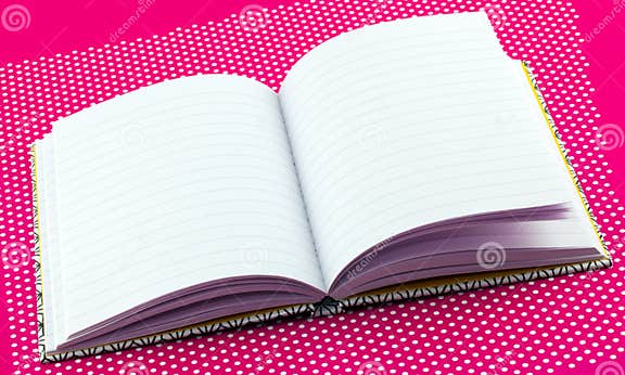 Open hard back notebook stock photo. Image of lined, bound - 73869654