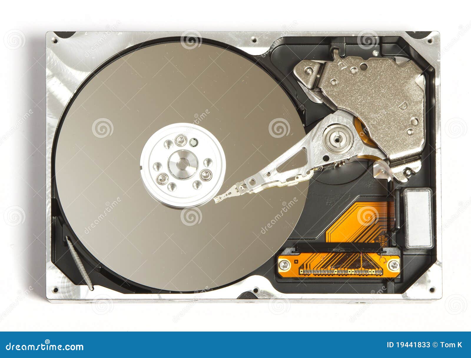 Open hard disk stock image. Image of electronics, hardware - 19441833