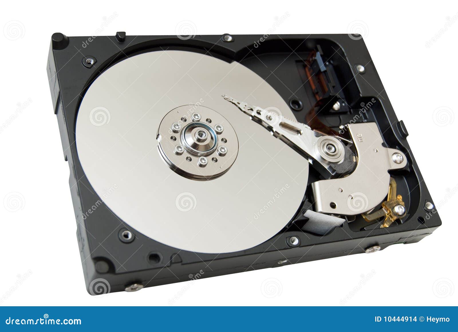 Open hard disk drive stock photo. Image of harddrive - 10444914