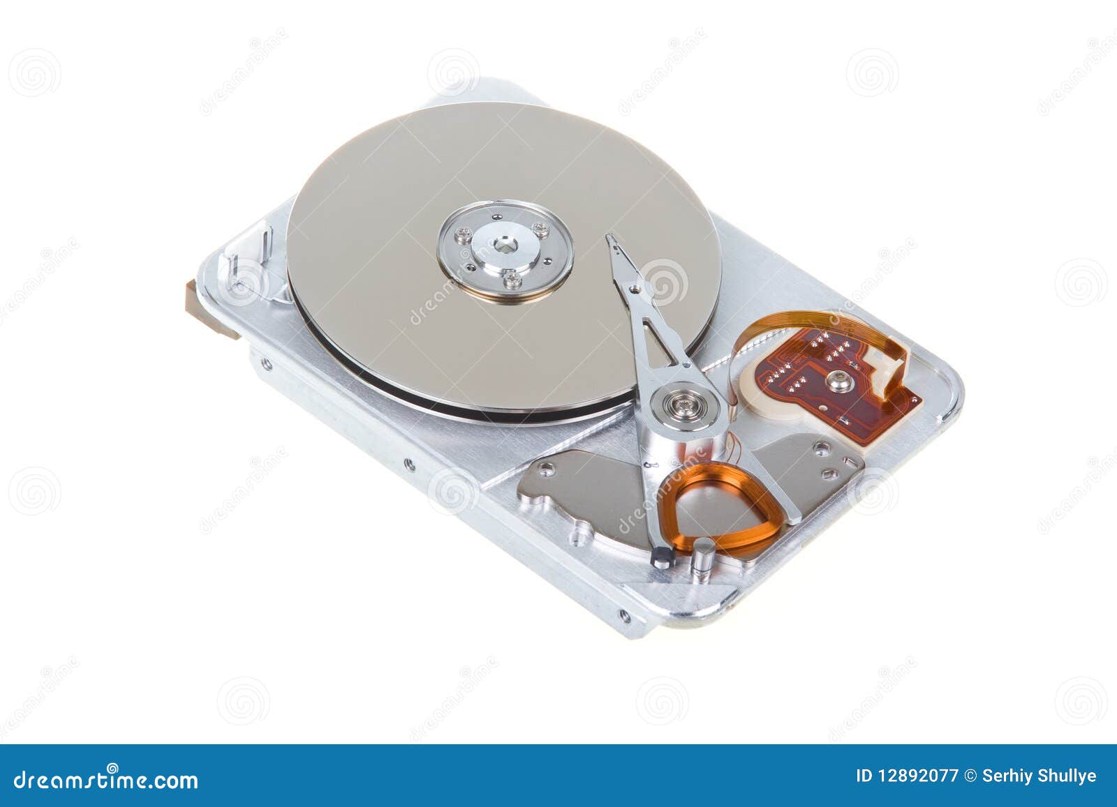 Open Hard Disk Drive Isolated Stock Image - Image of drive, object ...