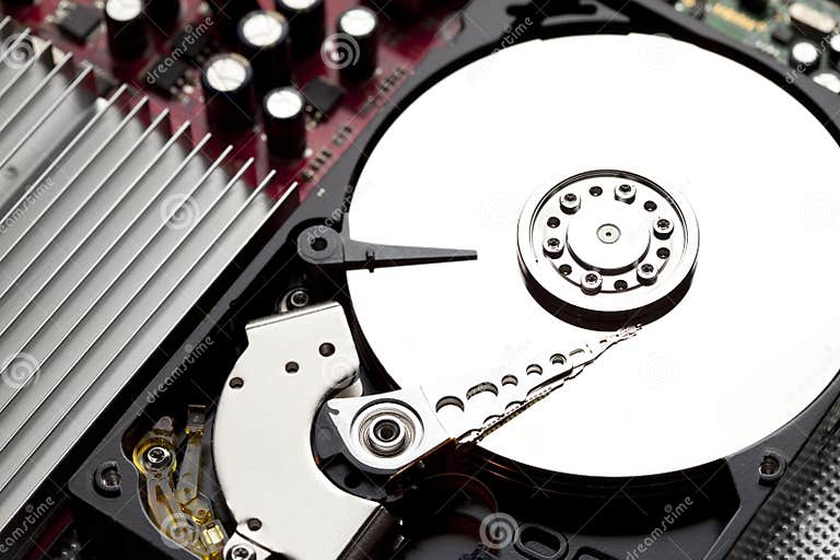 Open Hard disk drive stock image. Image of computer, laptop - 78071575