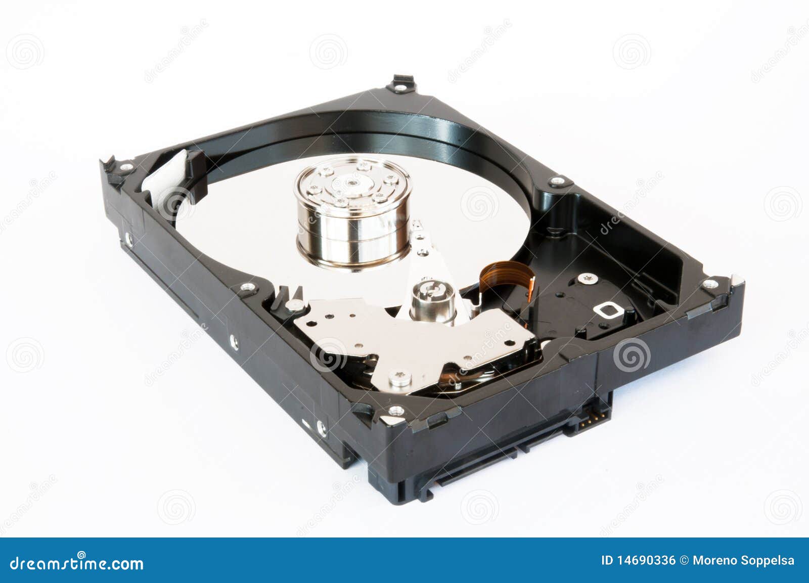 Open hard disk (HD) stock photo. Image of computer, details - 14690336
