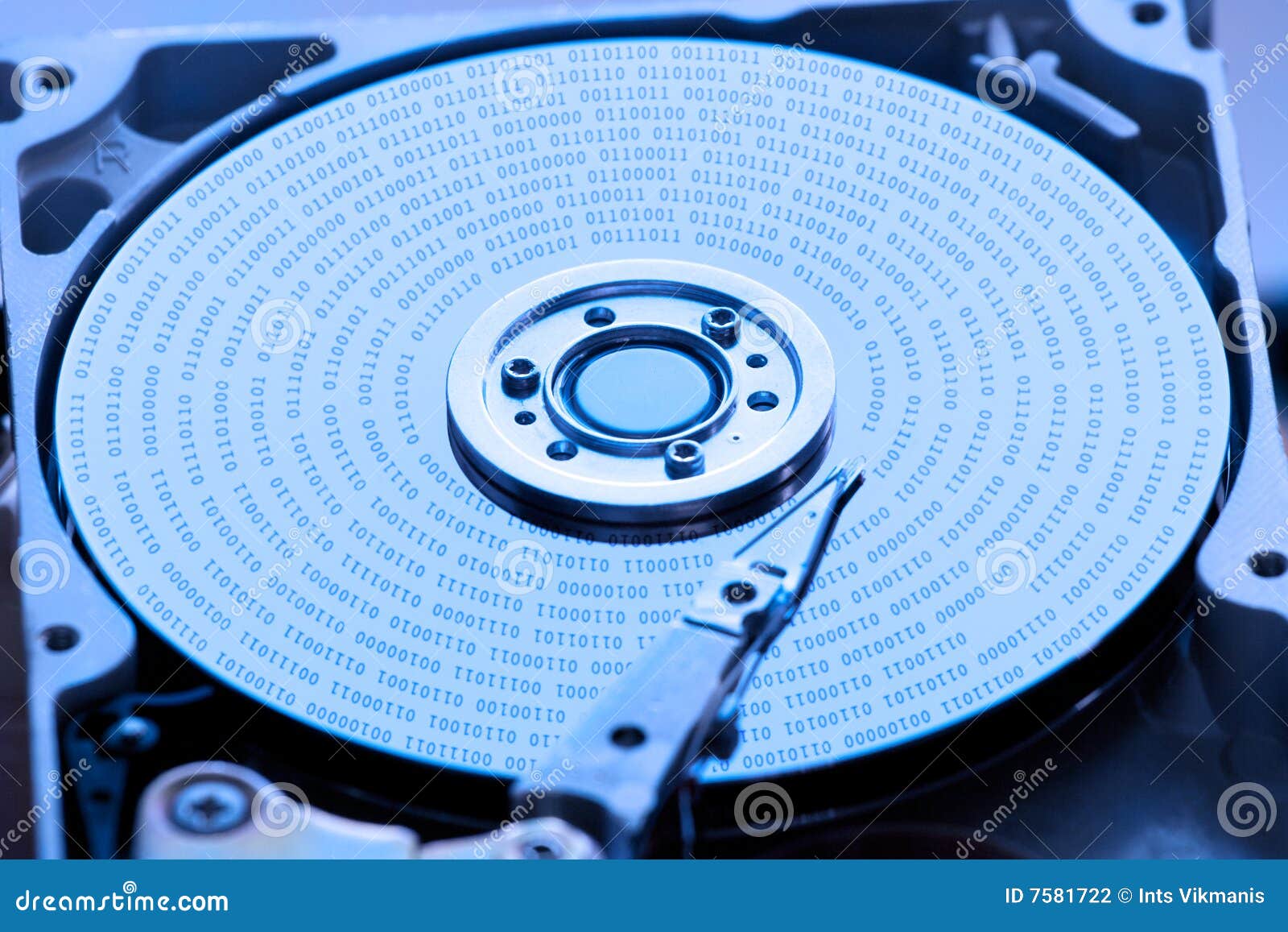 Open hard drive stock photo. Image of electronic, drive - 7581722