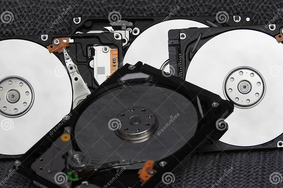 Open hard drives stock image. Image of datacenter, harddisk - 92813897