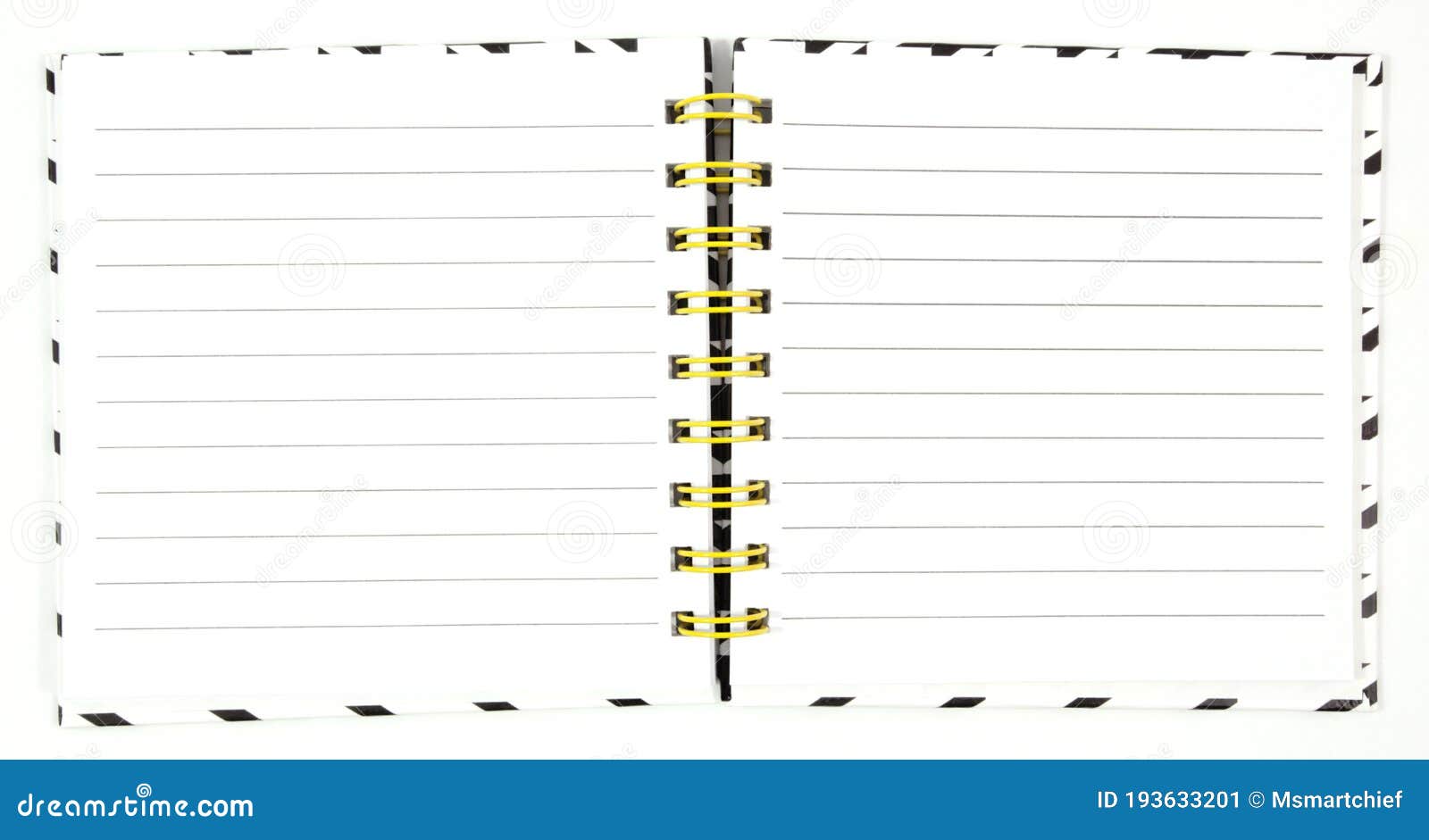 Open Hardback Notebook Journal with Ruled Lines Stock Image - Image of ...