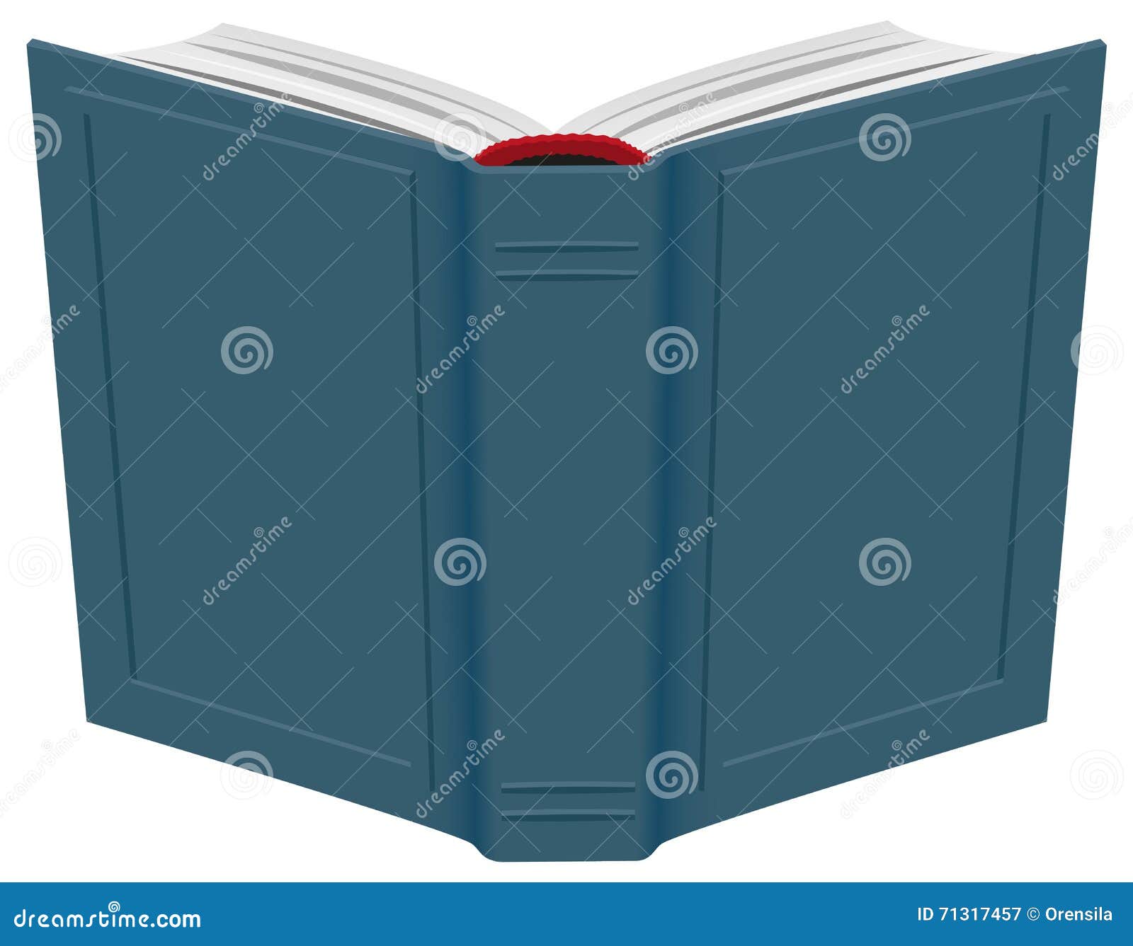 Open hardcover book stock vector. Illustration of textbook - 71317457