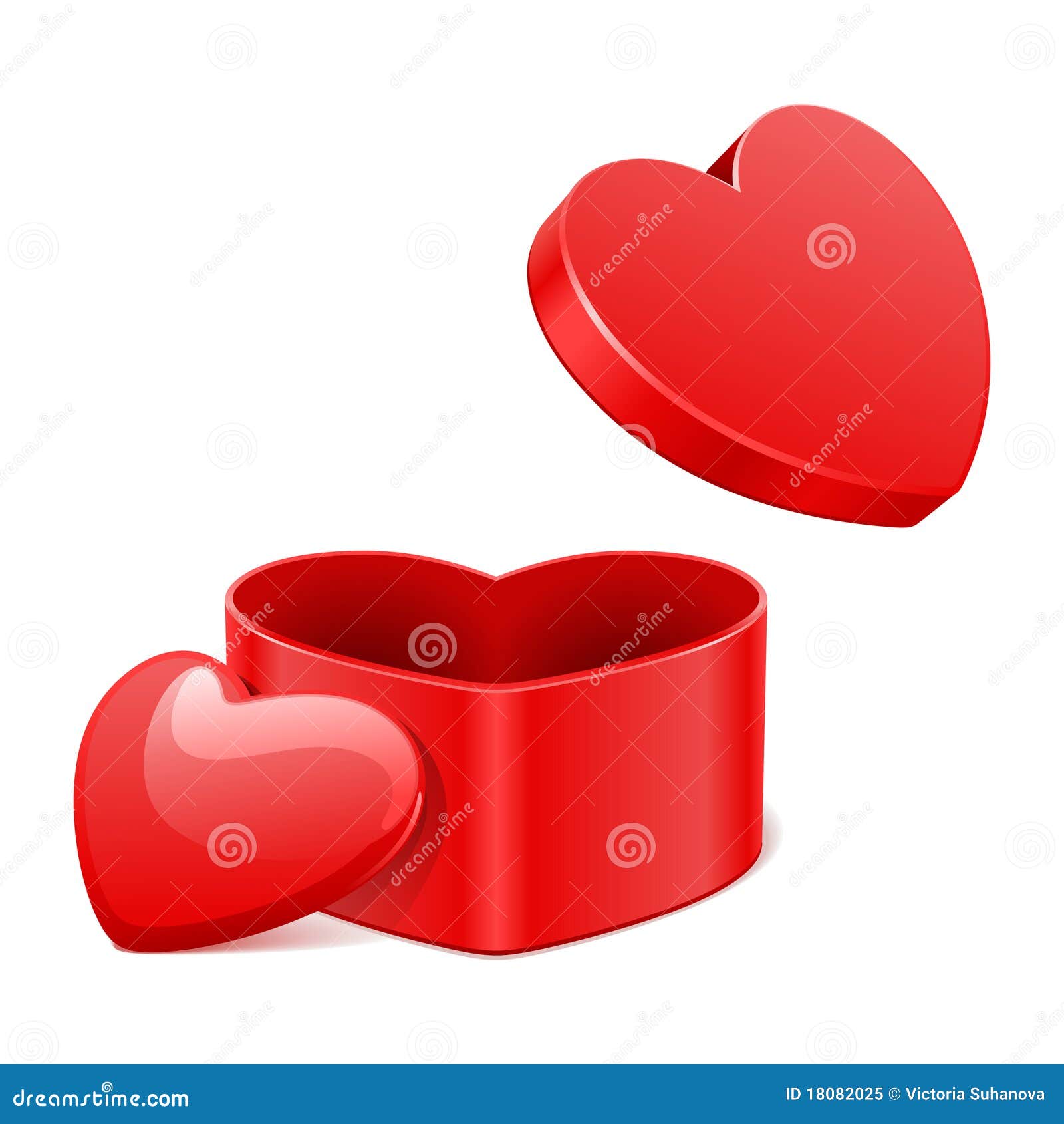 Open heart gift present stock illustration. Illustration of marry ...