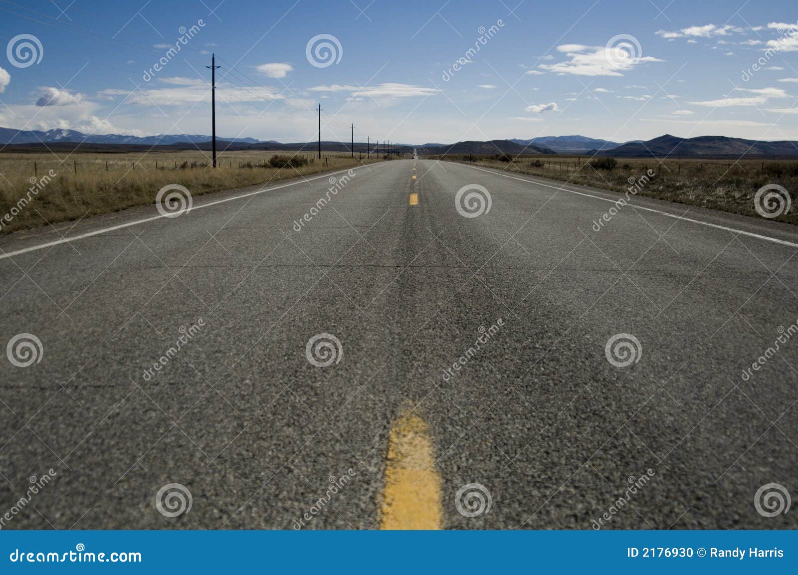 Open Highway stock photo. Image of yellow, highway, empty - 2176930