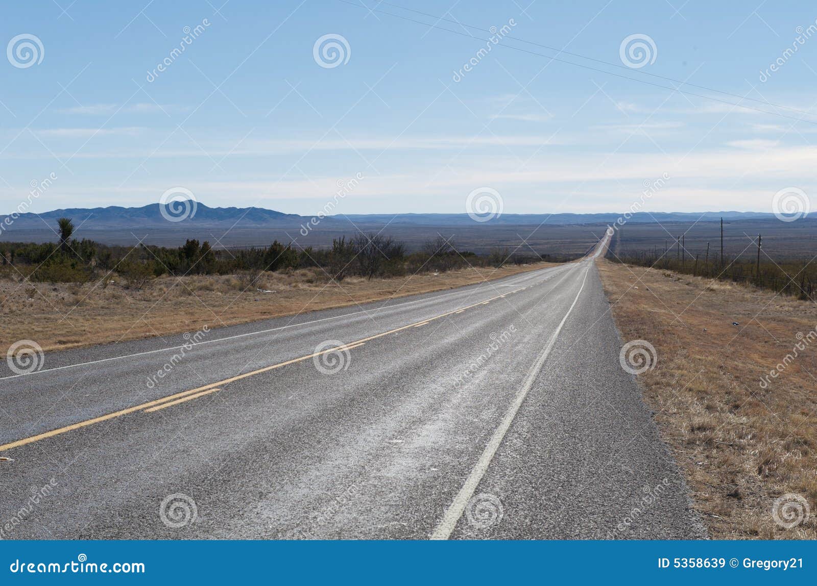 Open Highway in the Texas Hill Country Stock Image - Image of nature ...
