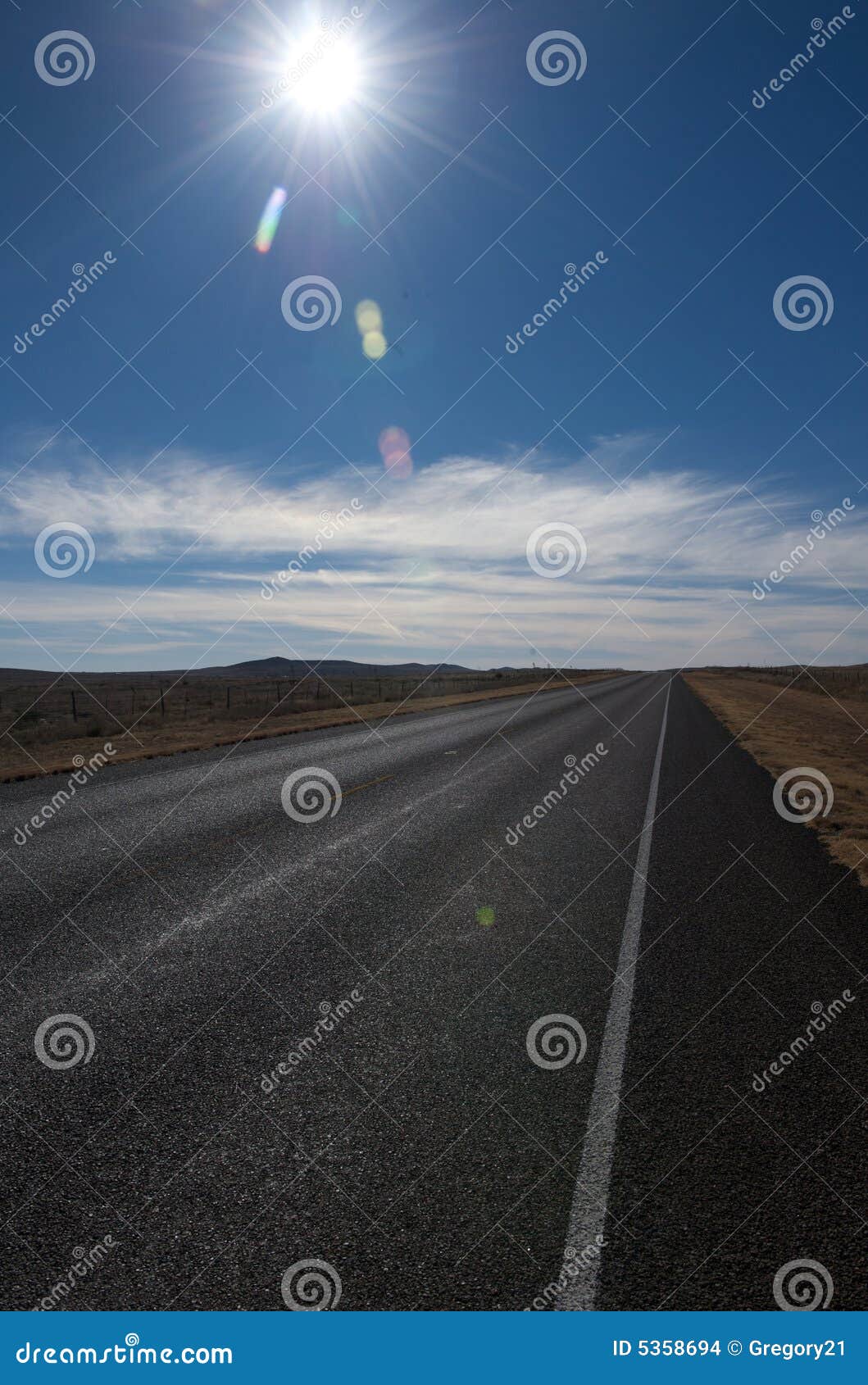 Open Highway in the Texas Hill Country Stock Photo - Image of long ...