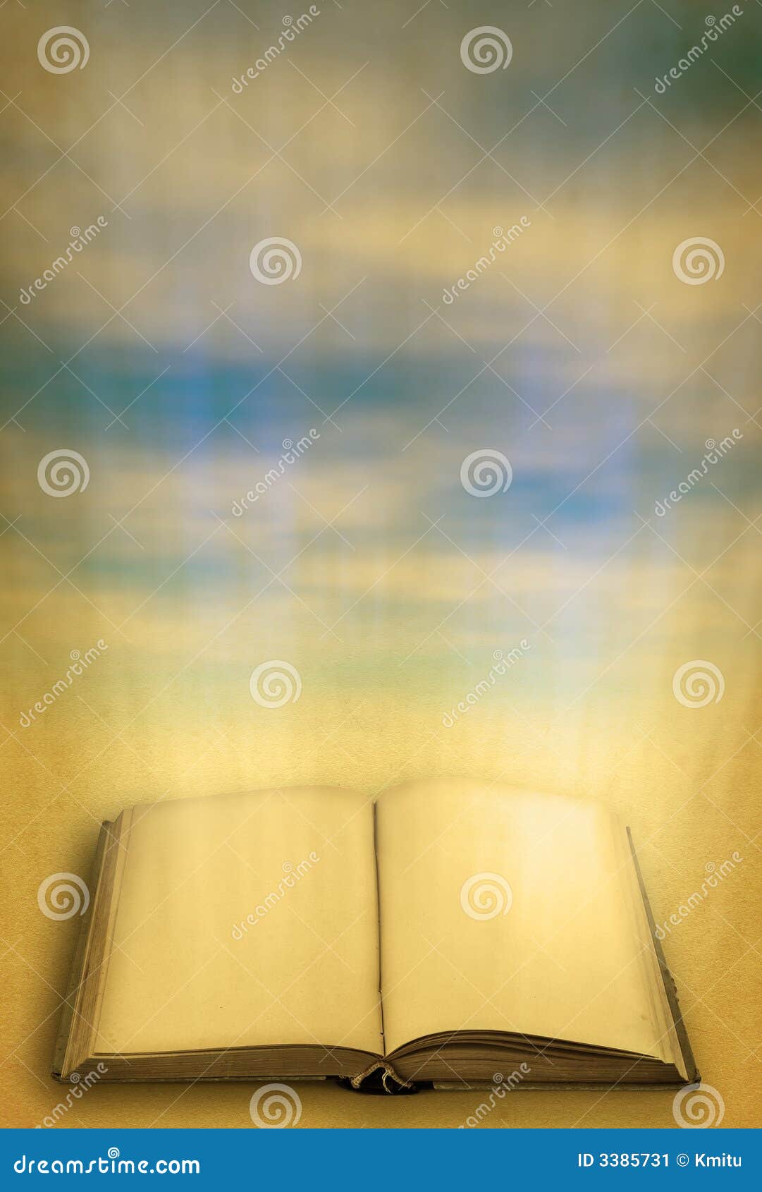 Open Holy Book Against Heaven Stock Illustration - Illustration of ...