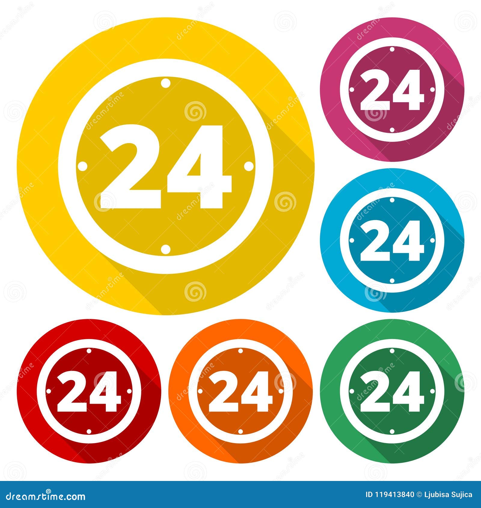 Open 24 Hours Icons Set With Long Shadow Stock Vector - Illustration of ... Open 24 Hours Icons Set With Long Shadow Stock Vector - Illustration of ...