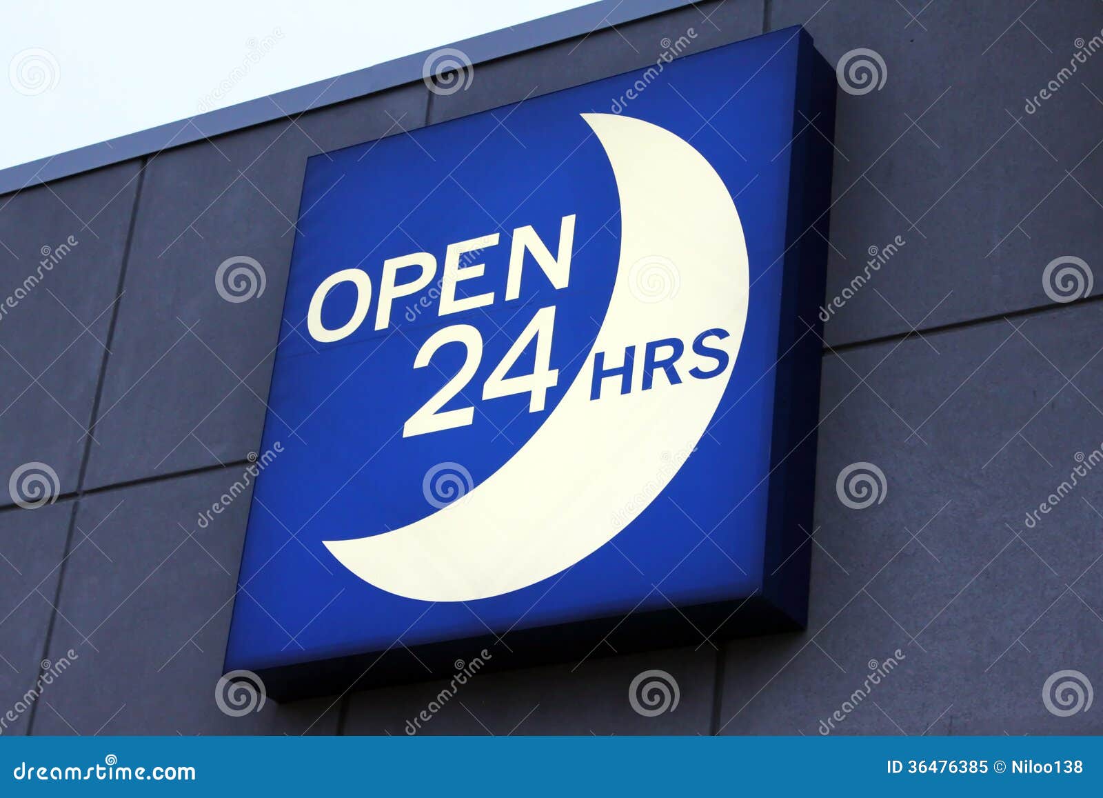 Open 24 hours sign stock image. Image of long, bright - 36476385