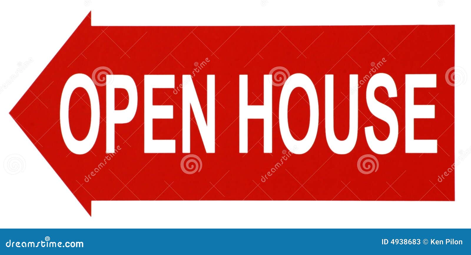 Open House. stock image. Image of house, sign, estate - 4938683