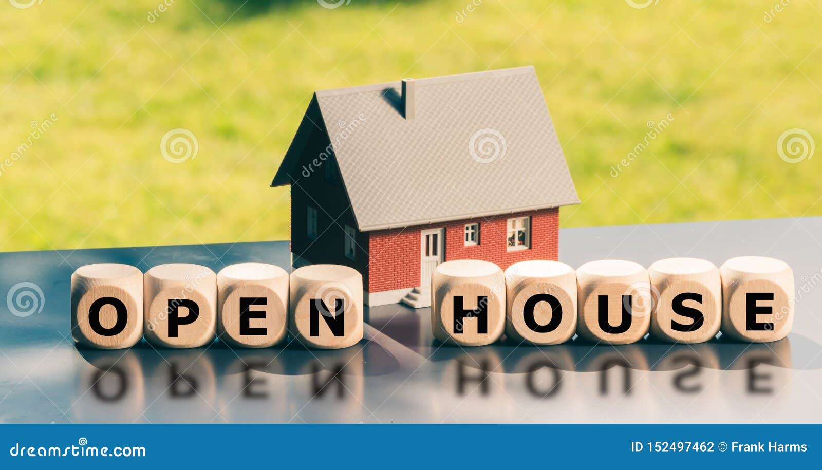 Open House Concept. Cubes Form the Words `open House` Stock Photo ...