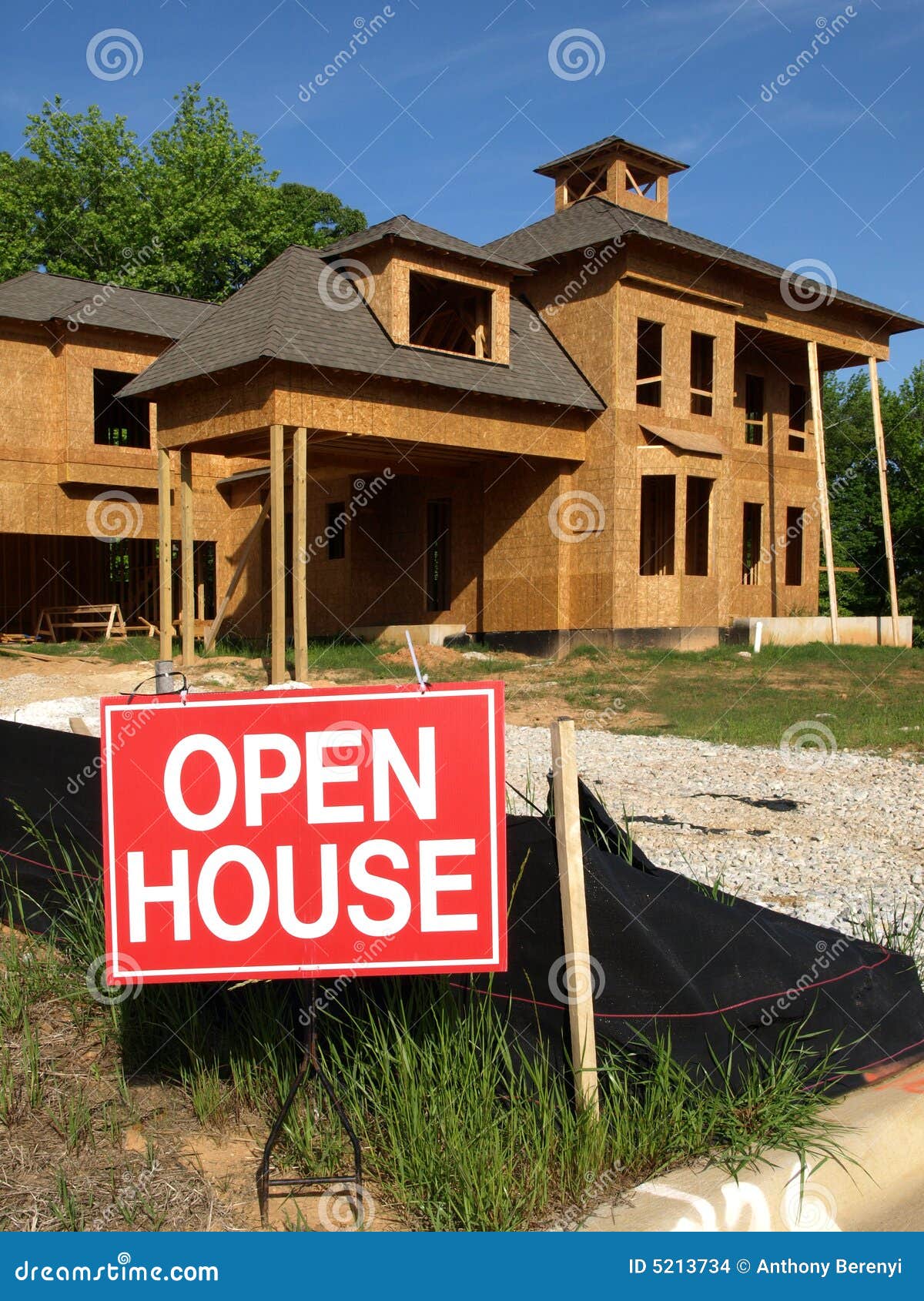 Open House Construction stock photo. Image of garage, city - 5213734