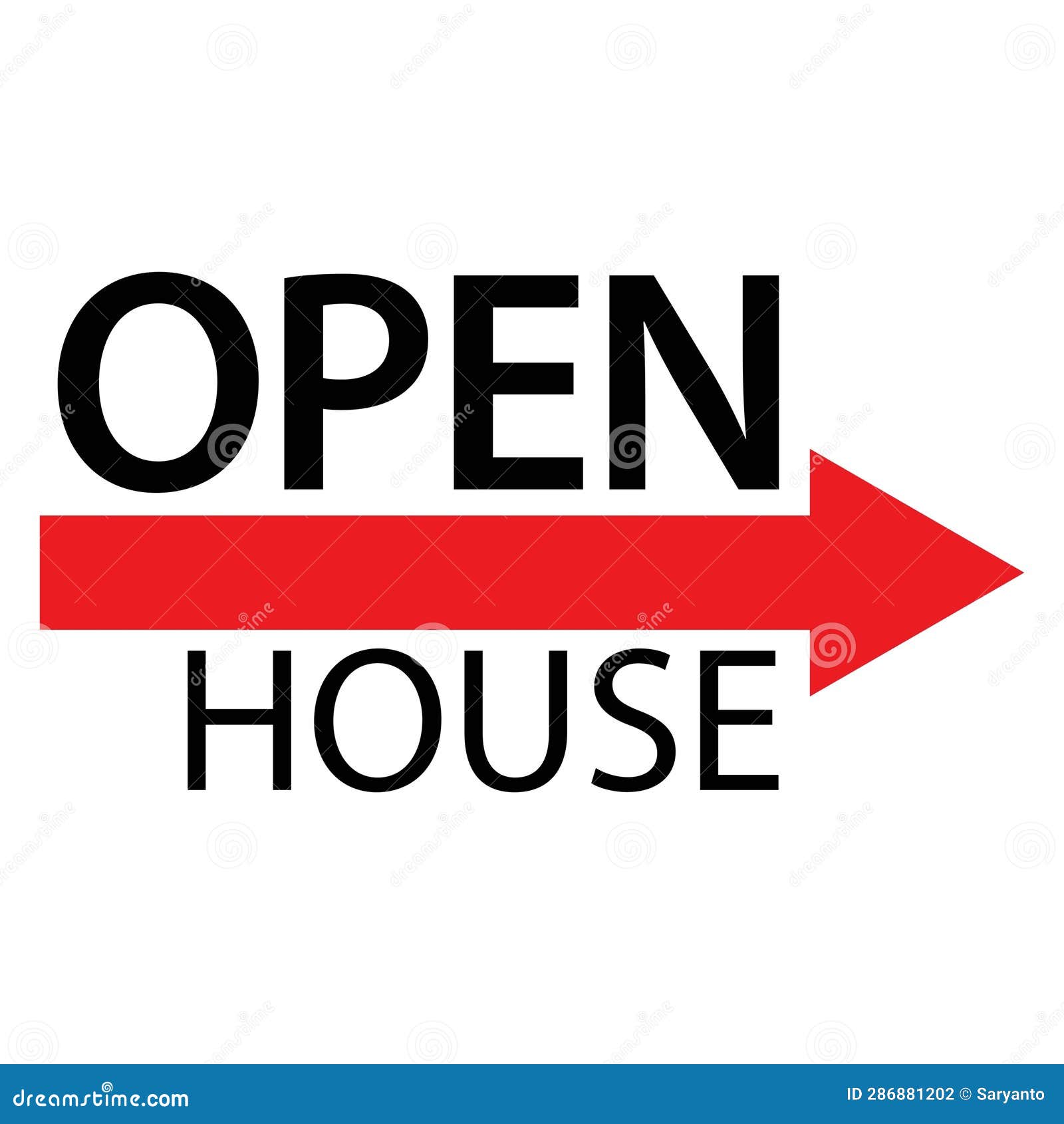 Open house icon vector. stock vector. Illustration of black - 286881202