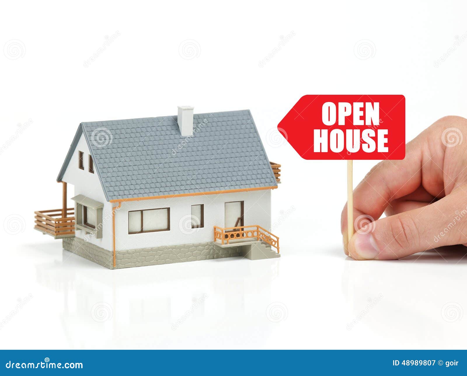 Open house stock image. Image of model, building, estate - 48989807