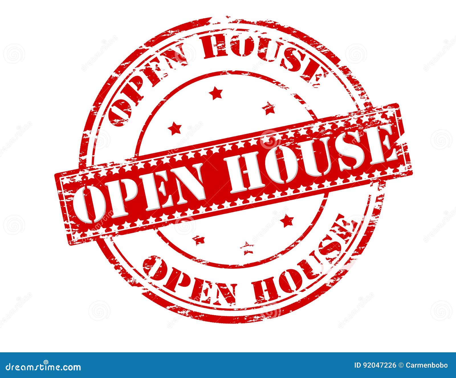 Open house stock illustration. Illustration of rubber - 92047226