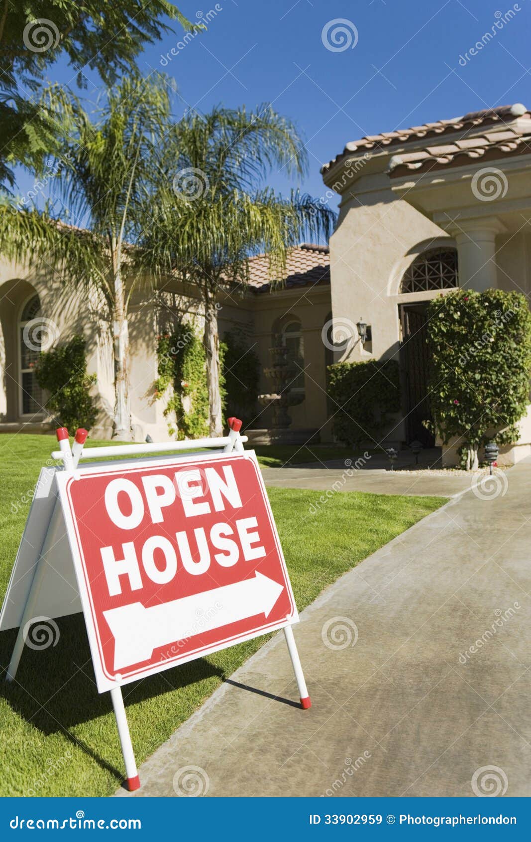Open House Sign stock image. Image of advertising, california - 33902959