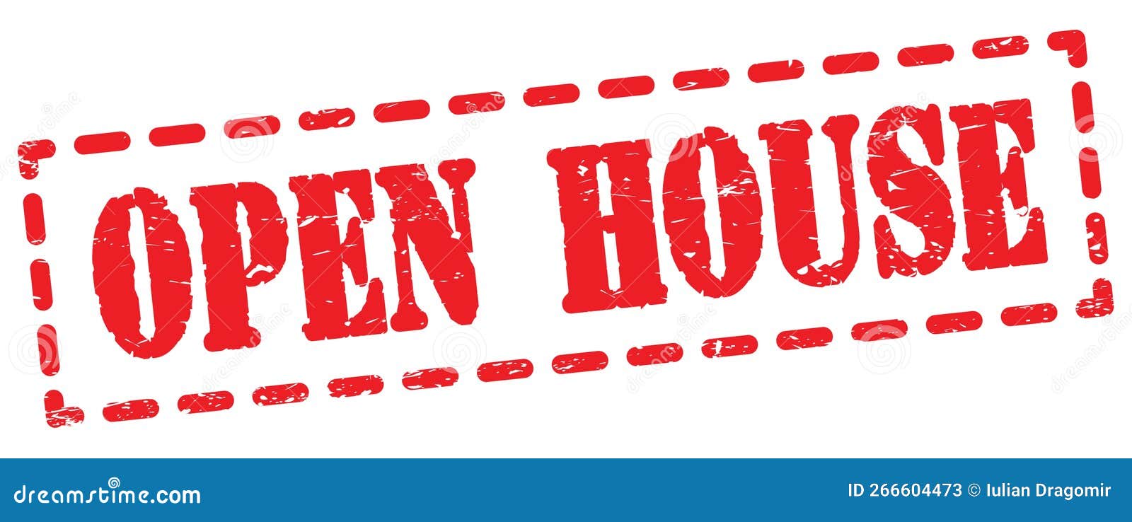 OPEN HOUSE Text Written on Red Stamp Sign Stock Illustration ...