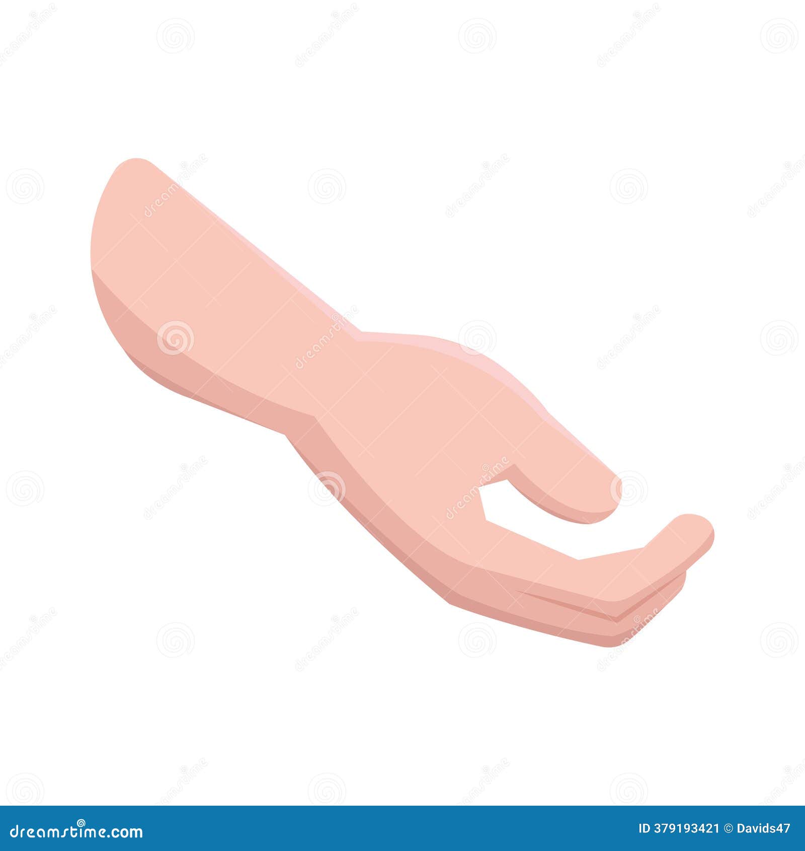 Open Human Palm Icon Isolated 3D Cartoon Illustration | CartoonDealer ...