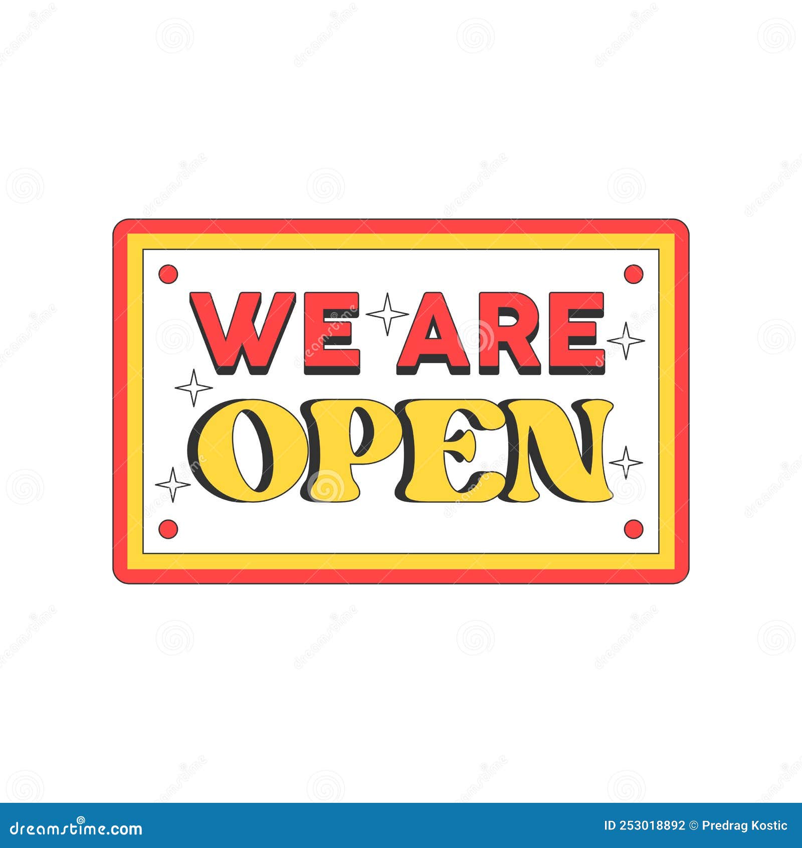 We are open icon stock illustration. Illustration of graphic - 253018892