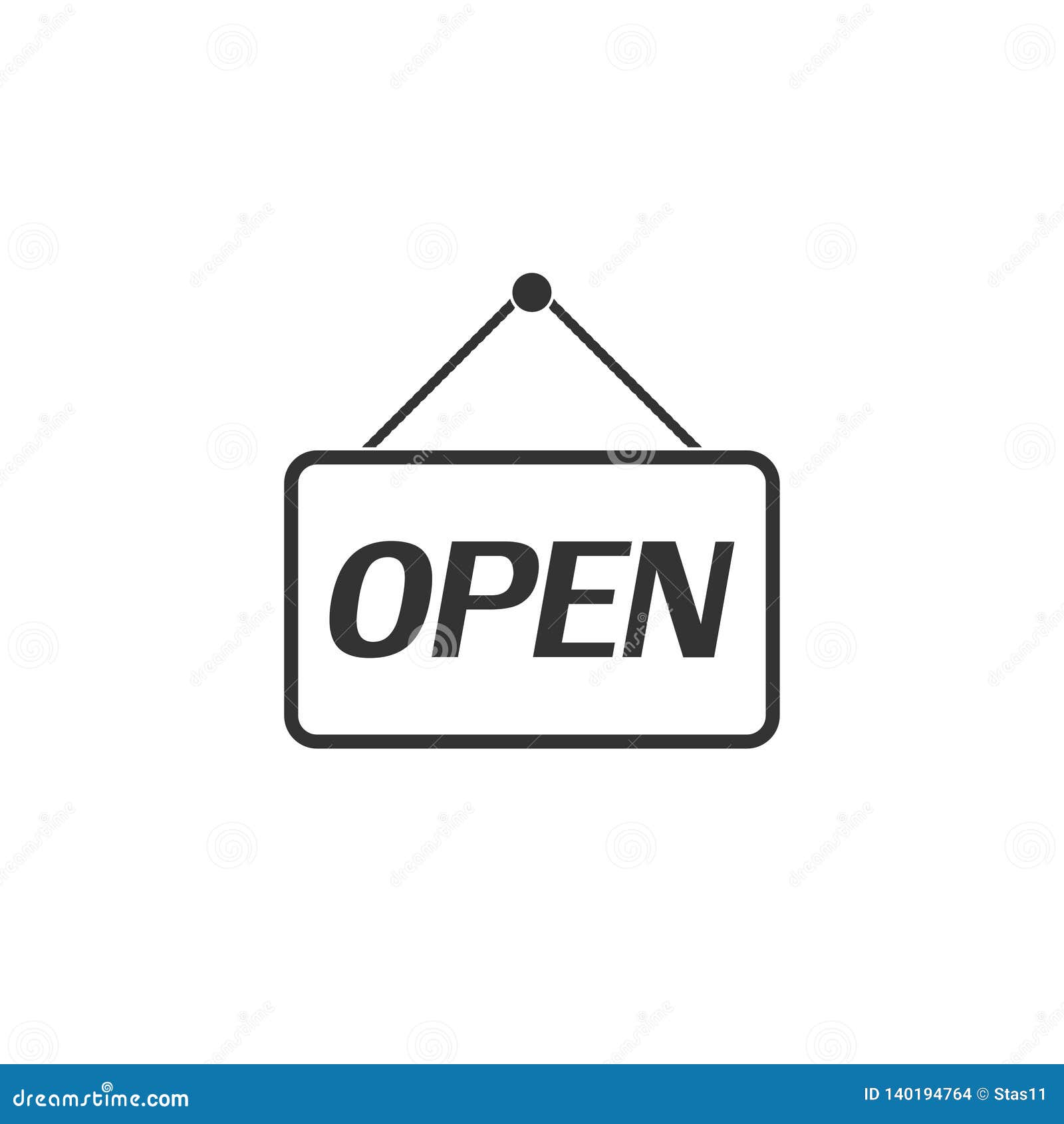 Open Icon in Simple Design. Vector Illustration Stock Vector ...