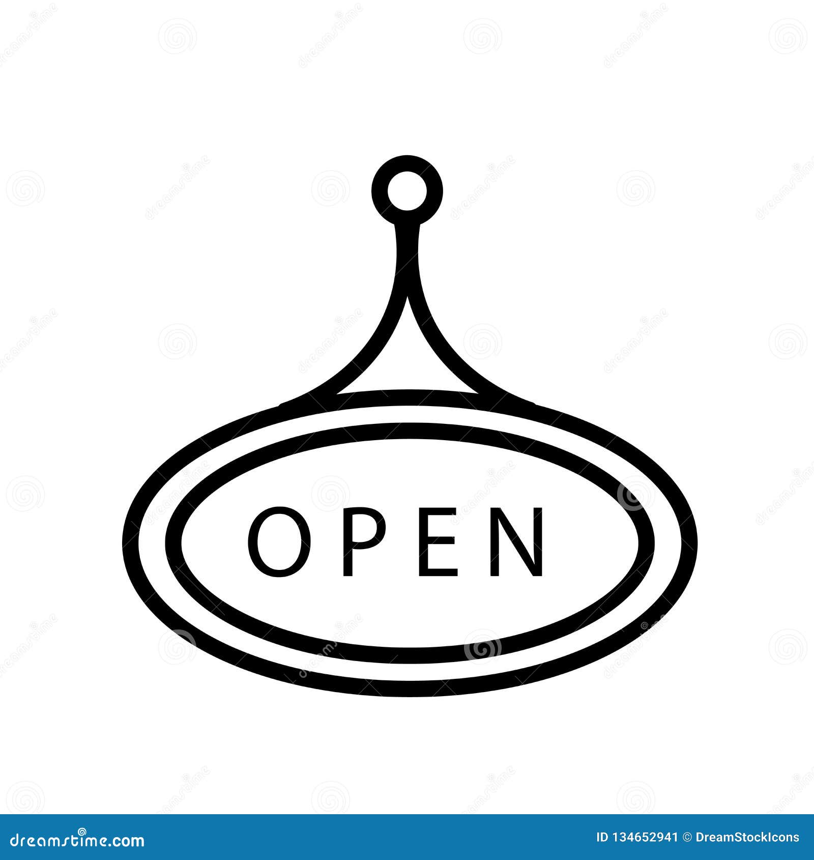 Open Icon Vector Isolated on White Background, Open Sign , Line or ...