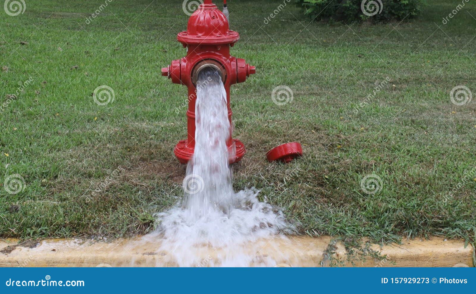 Open in Industrial Fire Hydrant Being Strong Water Sprayed Stock Video ...