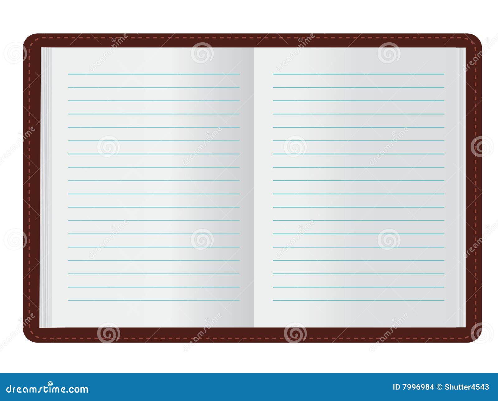 Open Journal stock vector. Illustration of scrapbooking - 7996984