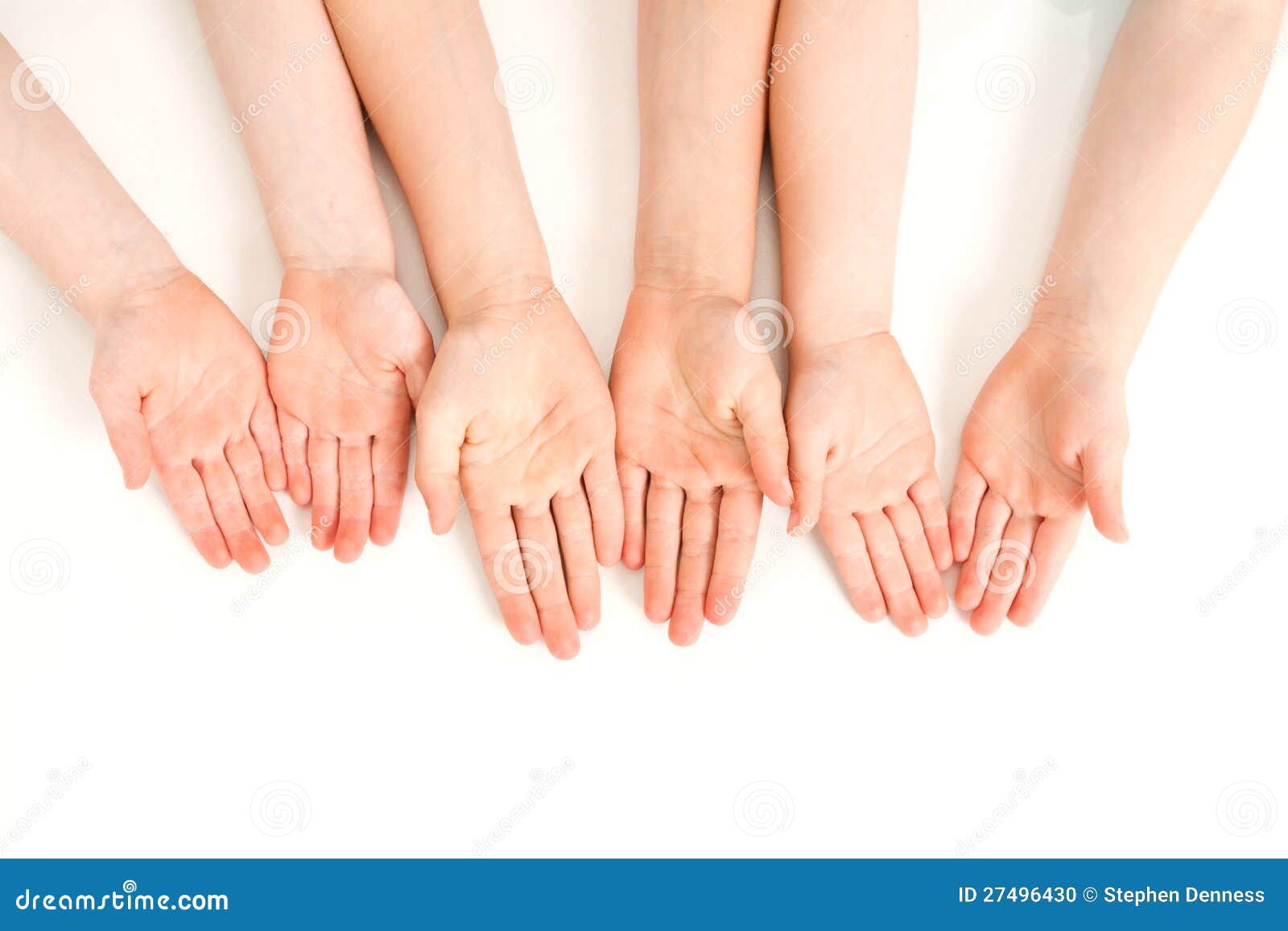 Open kids hands stock photo. Image of pairs, hand, white - 27496430