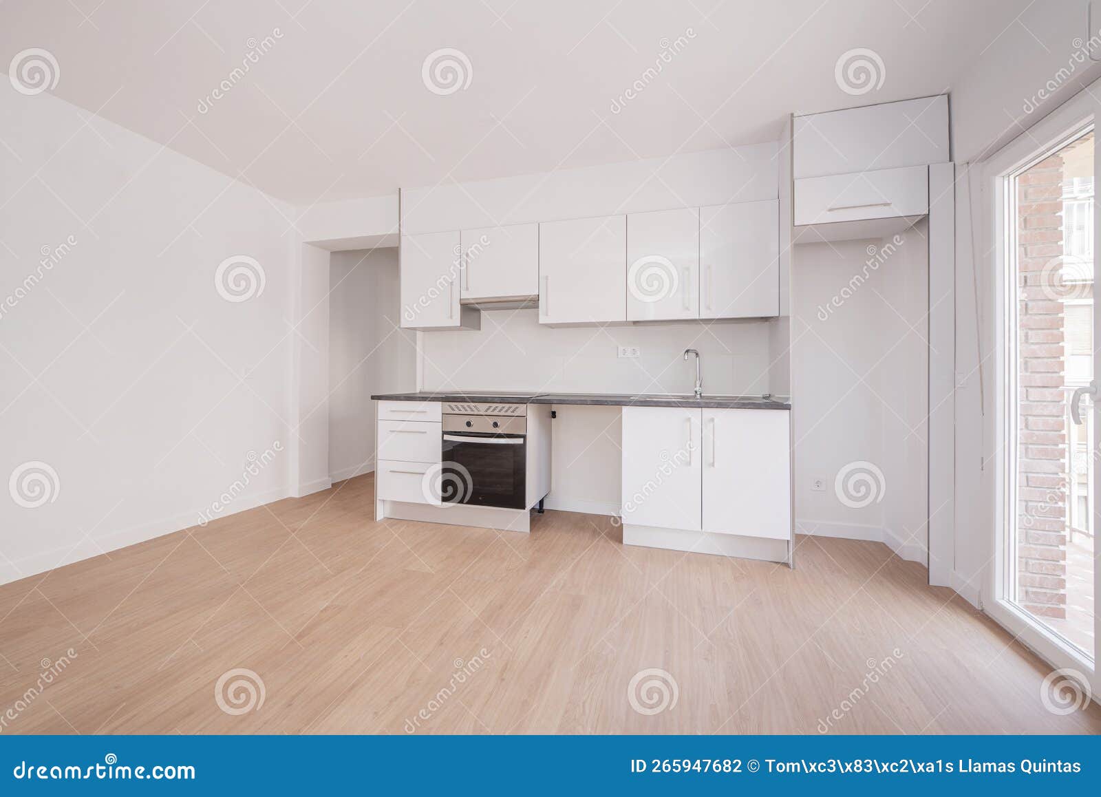 Open Kitchen of a Newly Installed Studio Apartment that is Still ...