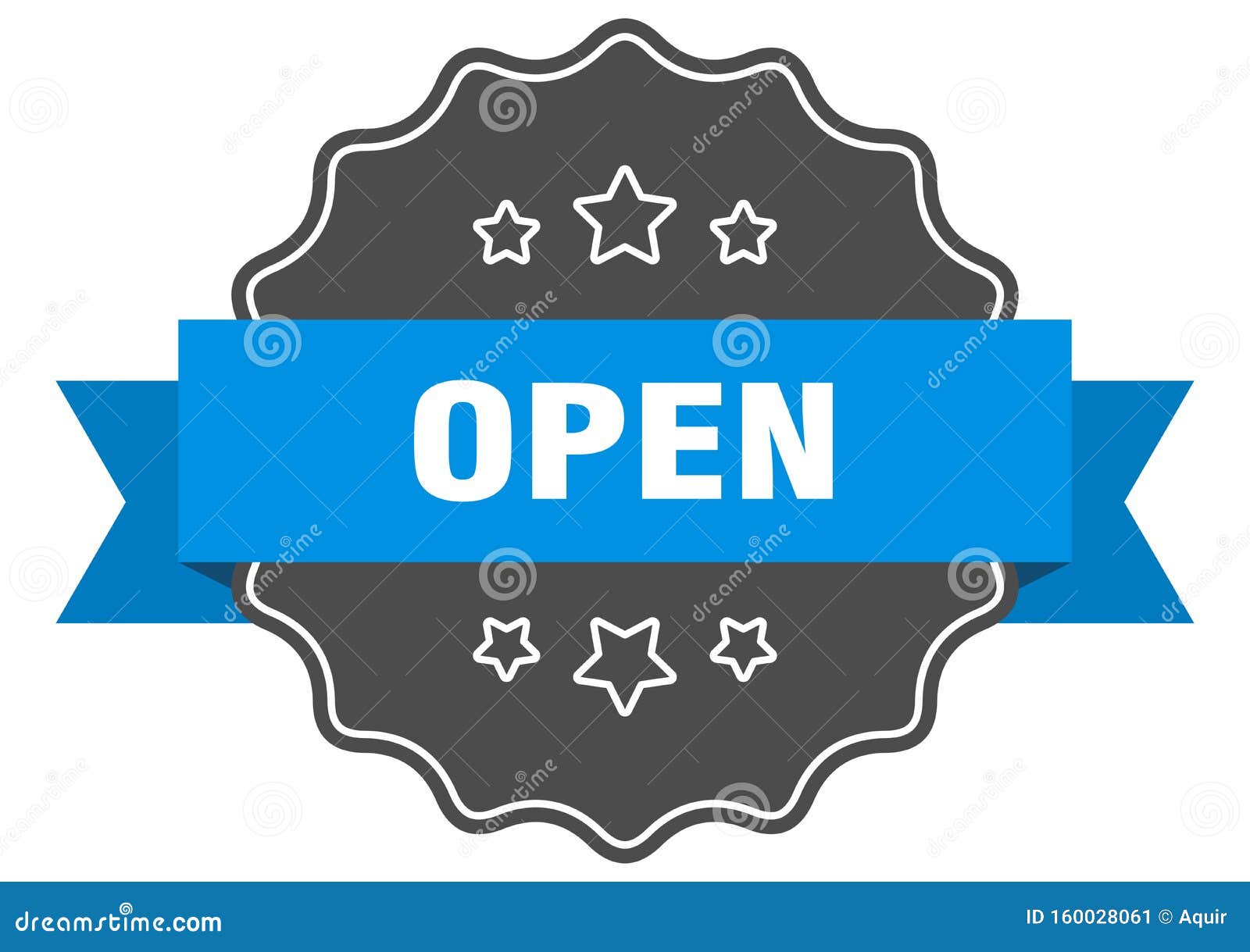 Open label stock vector. Illustration of label, grey - 160028061